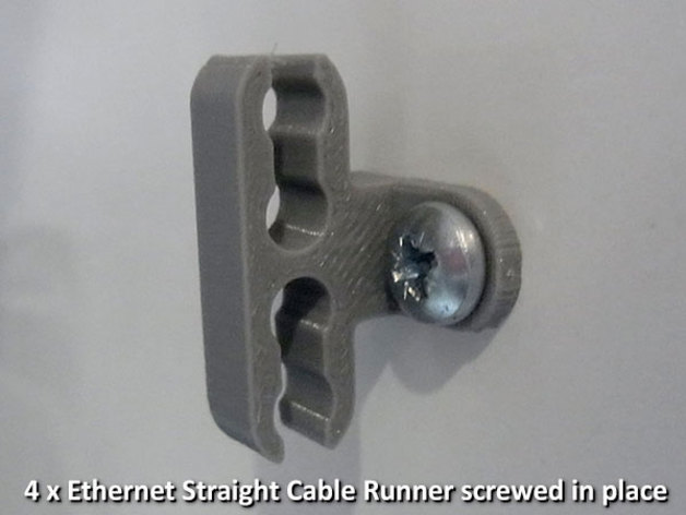 Ethernet Cable Runners - Screw Mount Type - DownloadFree3D.com
