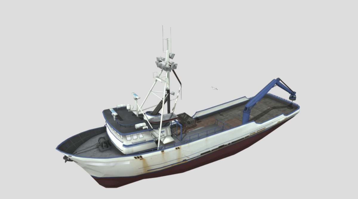 Northwestern Fishing Boat - DownloadFree3D.com