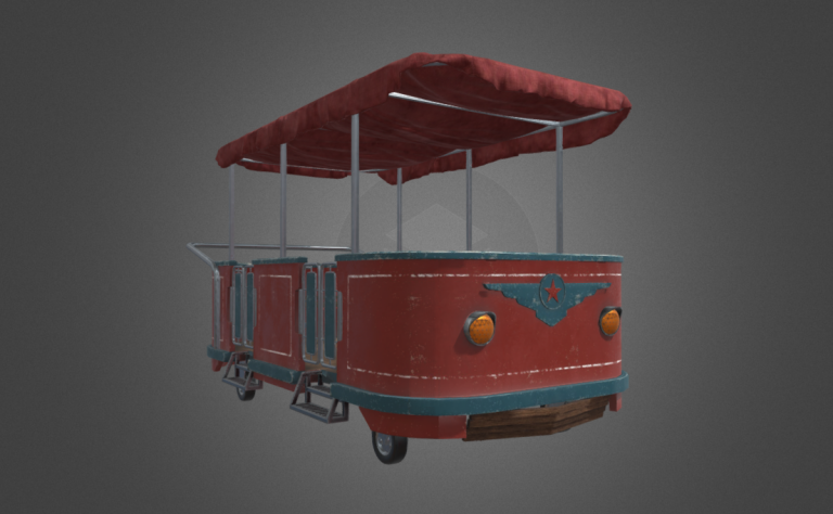 Tram cart - DownloadFree3D.com