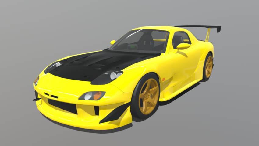Mazda rx7 FD initial d - DownloadFree3D.com
