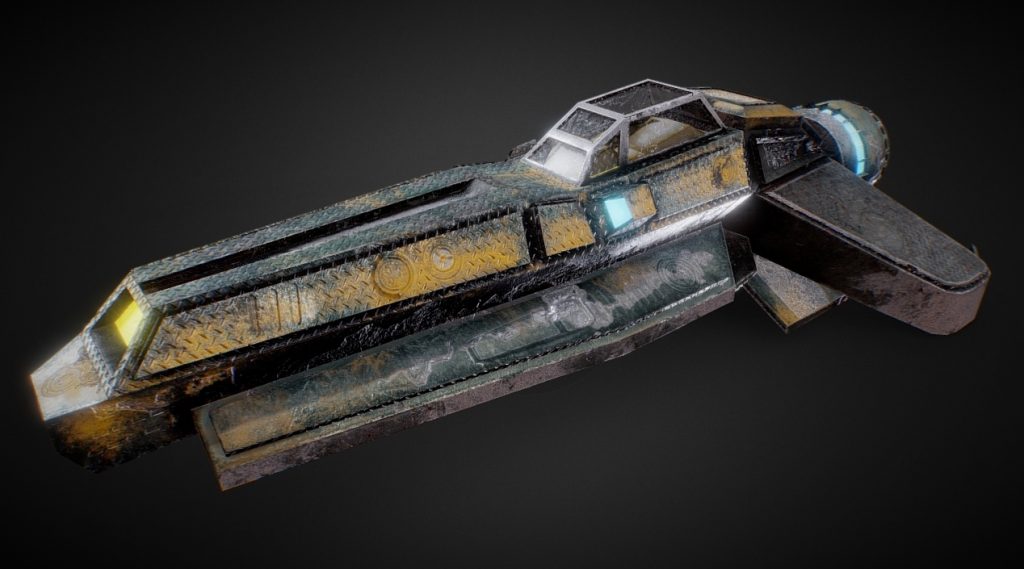 Rusty Spaceship - DownloadFree3D.com