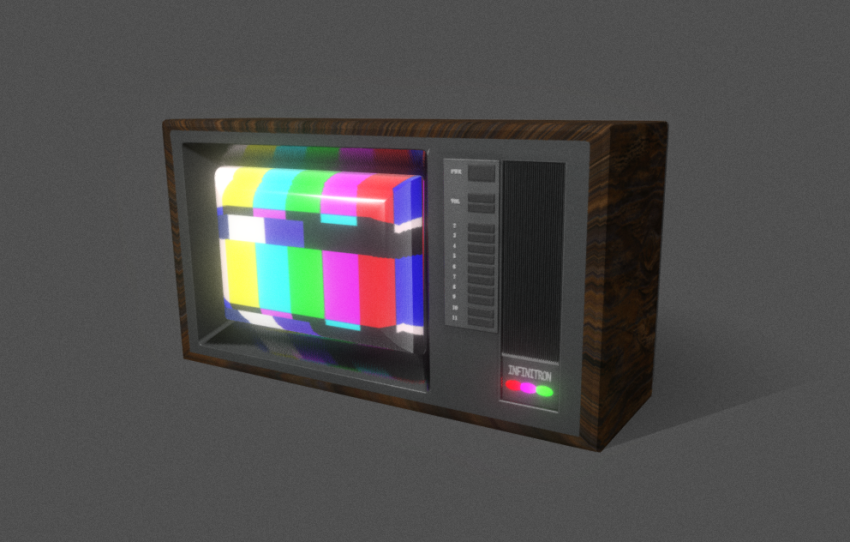CRT TV MODEL - DownloadFree3D.com