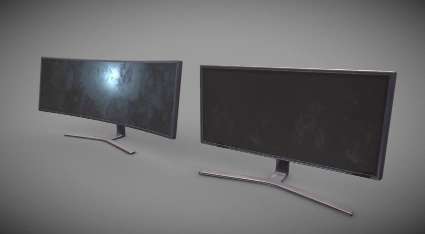 Basic PC Monitors - DownloadFree3D.com