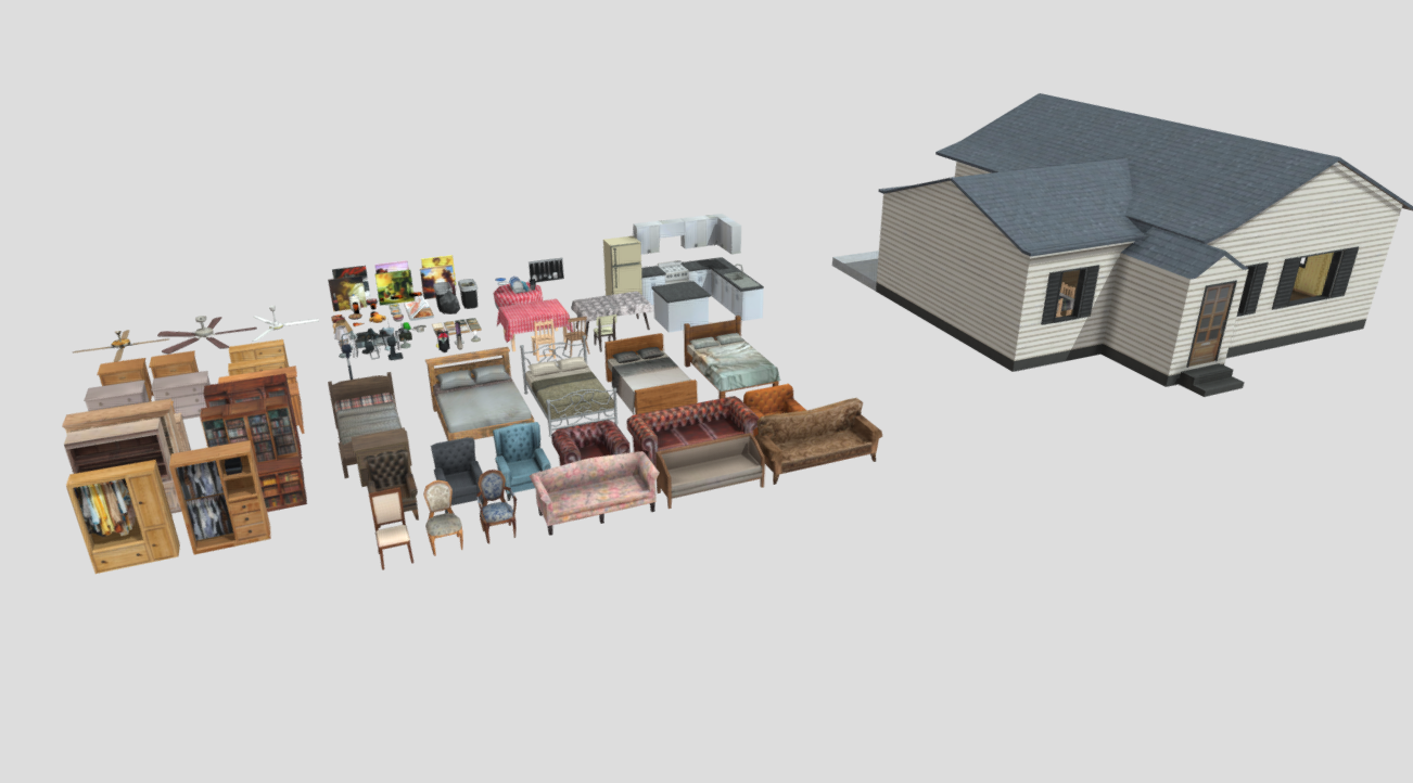 Objects Interior (Village) - DownloadFree3D.com