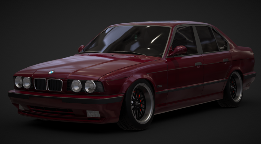 BMW E34 [stance style] - DownloadFree3D.com