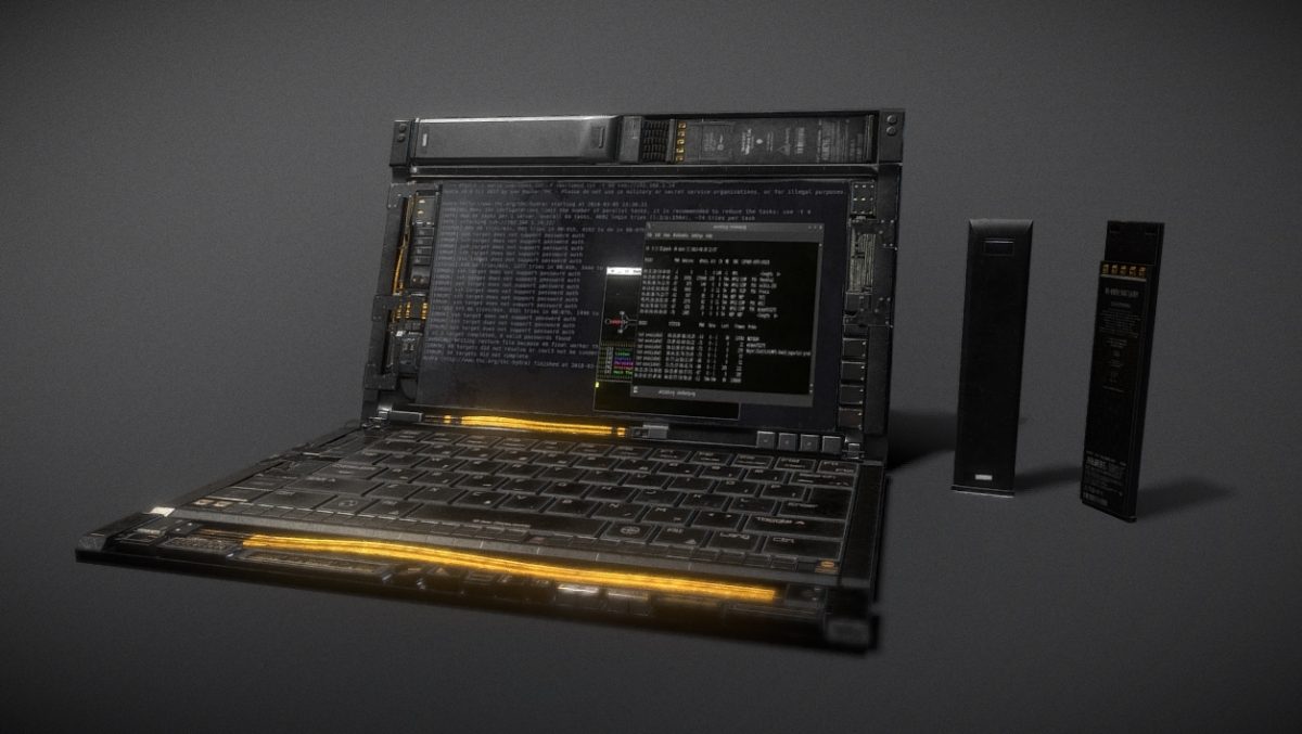 Cyberpunk Laptop Concept - DownloadFree3D.com