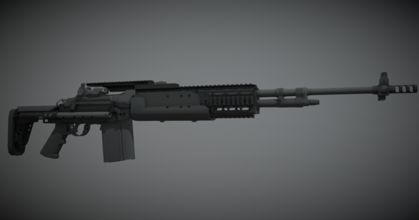 Low-Poly Mk14 EBR - DownloadFree3D.com
