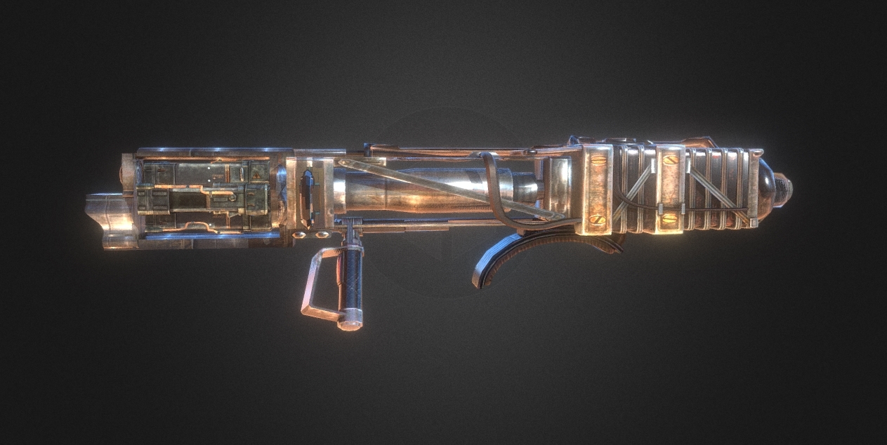 Shoulder-Mounted Gatling Laser - DownloadFree3D.com