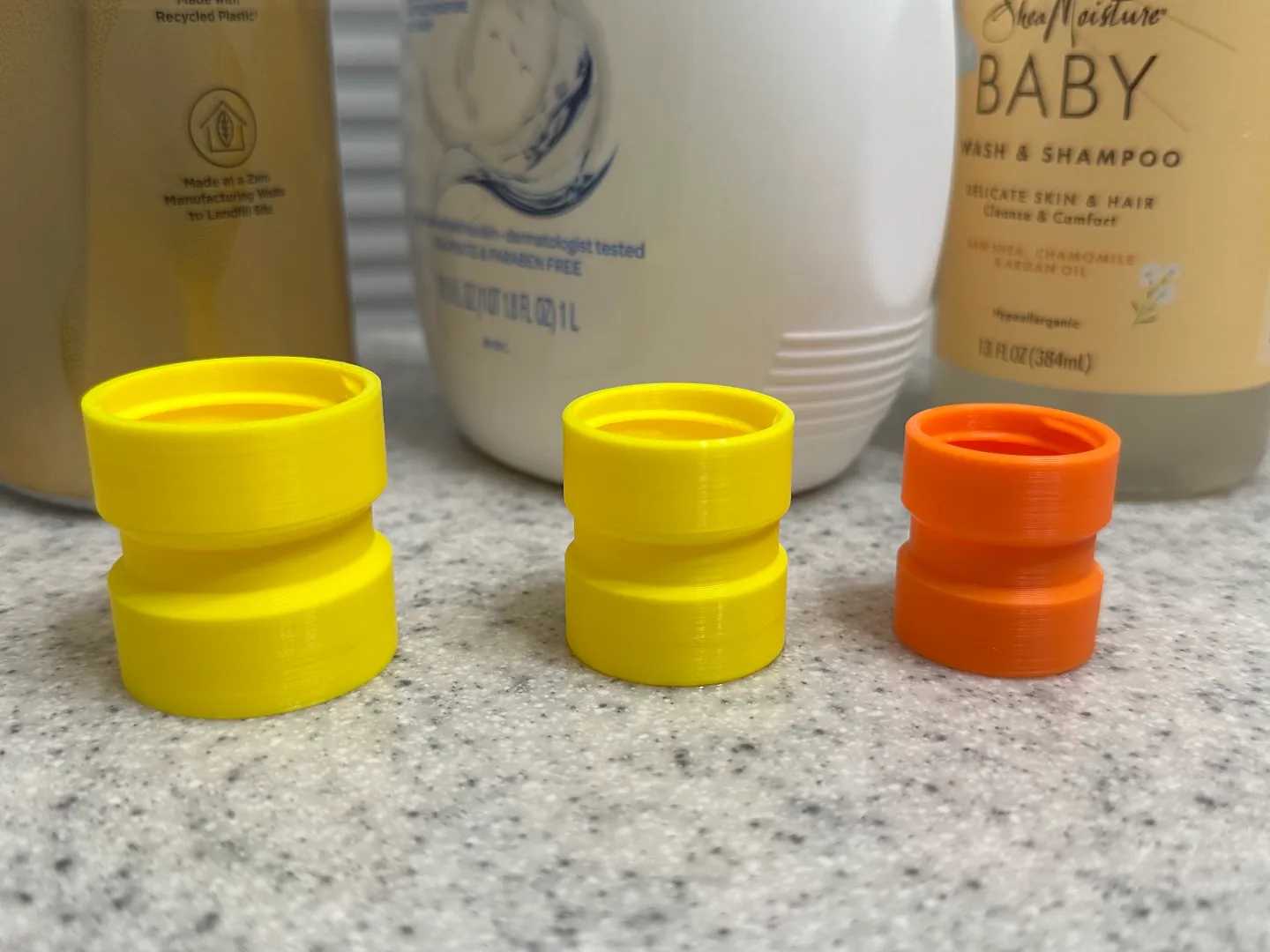 Bottle Transfer Caps (3 common sizes) - DownloadFree3D.com