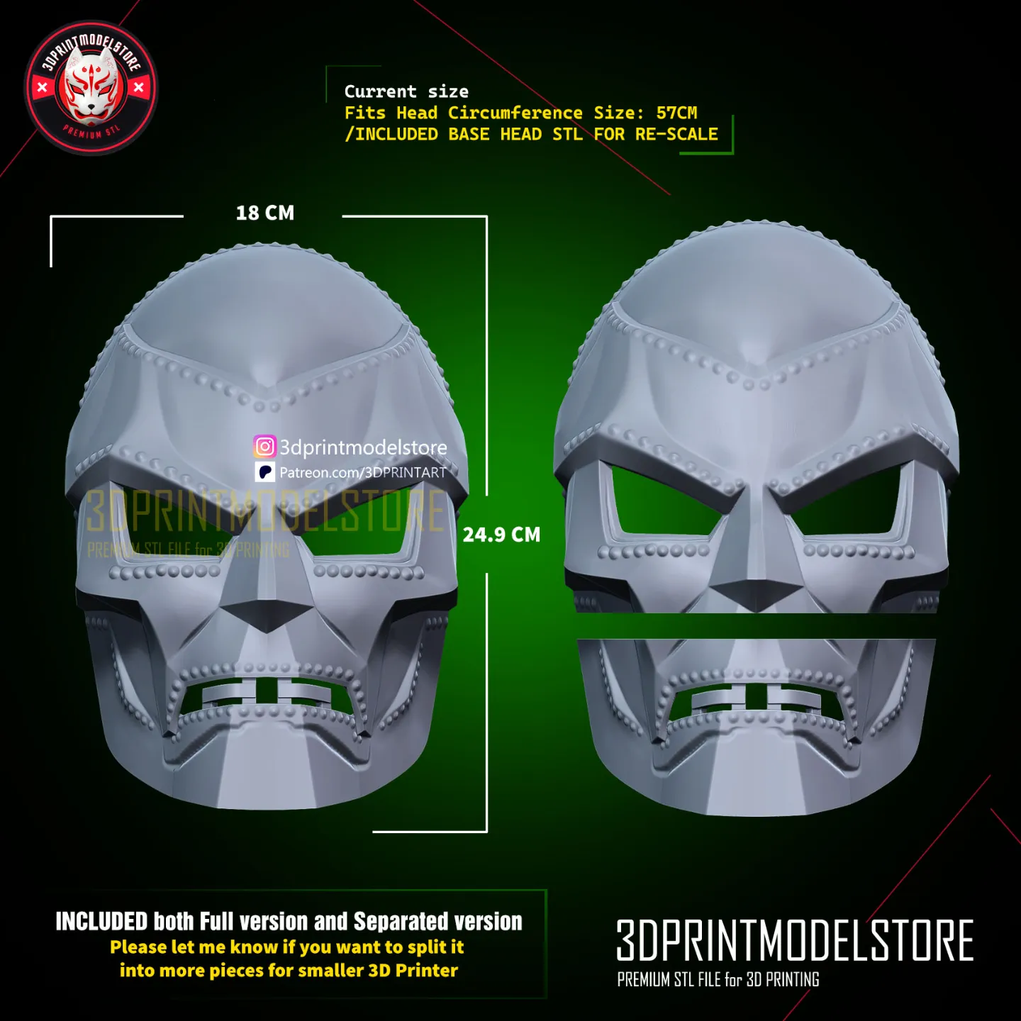 Dr Doom Mask - Marvel Doctor Doom Helmet - DownloadFree3D.com
