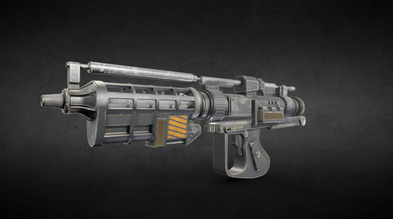 E-5 blaster rifle - DownloadFree3D.com