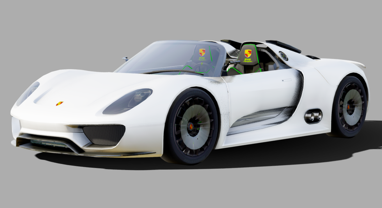Porsche 918 Spyder Concept Study - DownloadFree3D.com