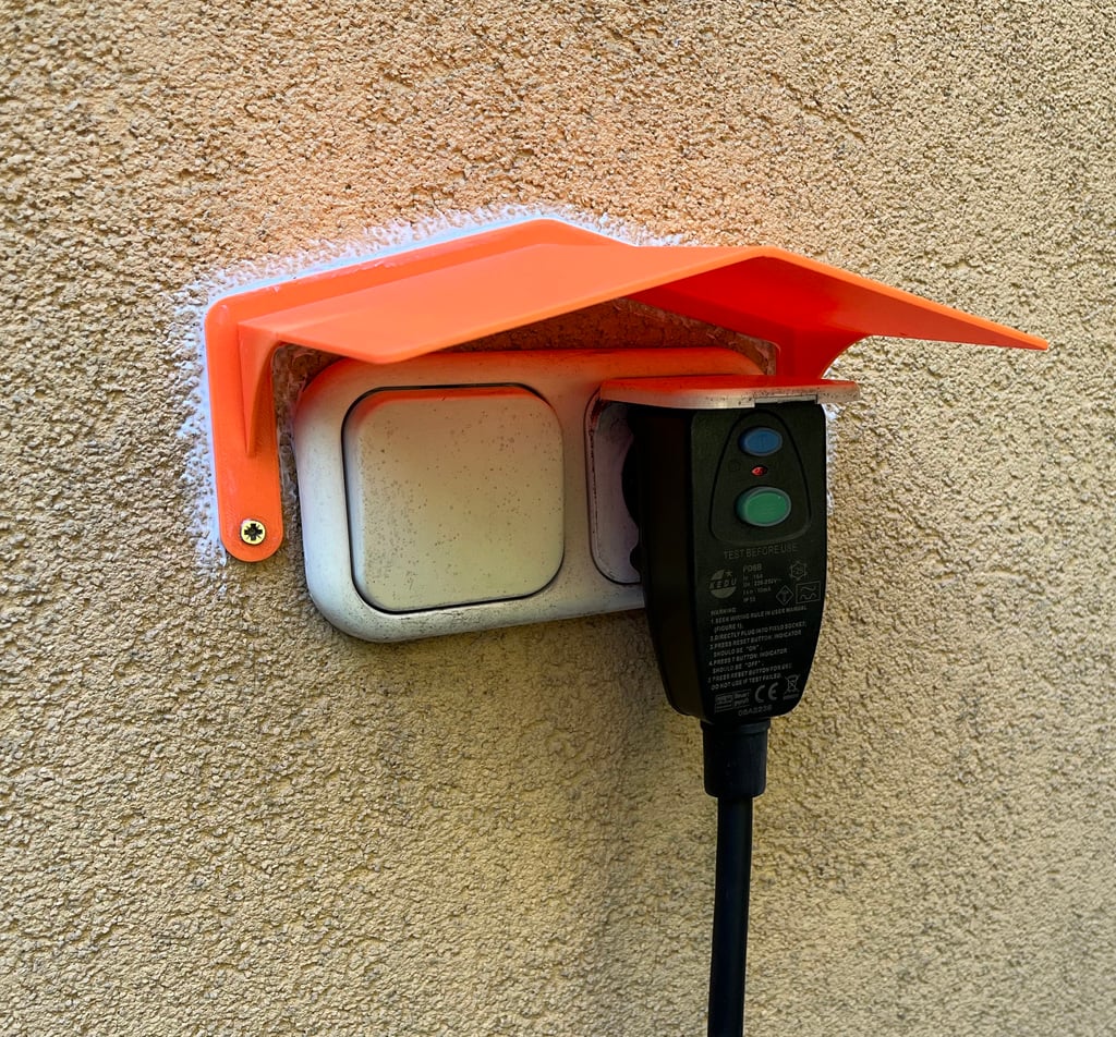 Rain protector for outdoor socket - DownloadFree3D.com