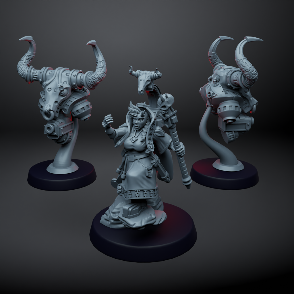 Mage of evil space dwarfs - DownloadFree3D.com