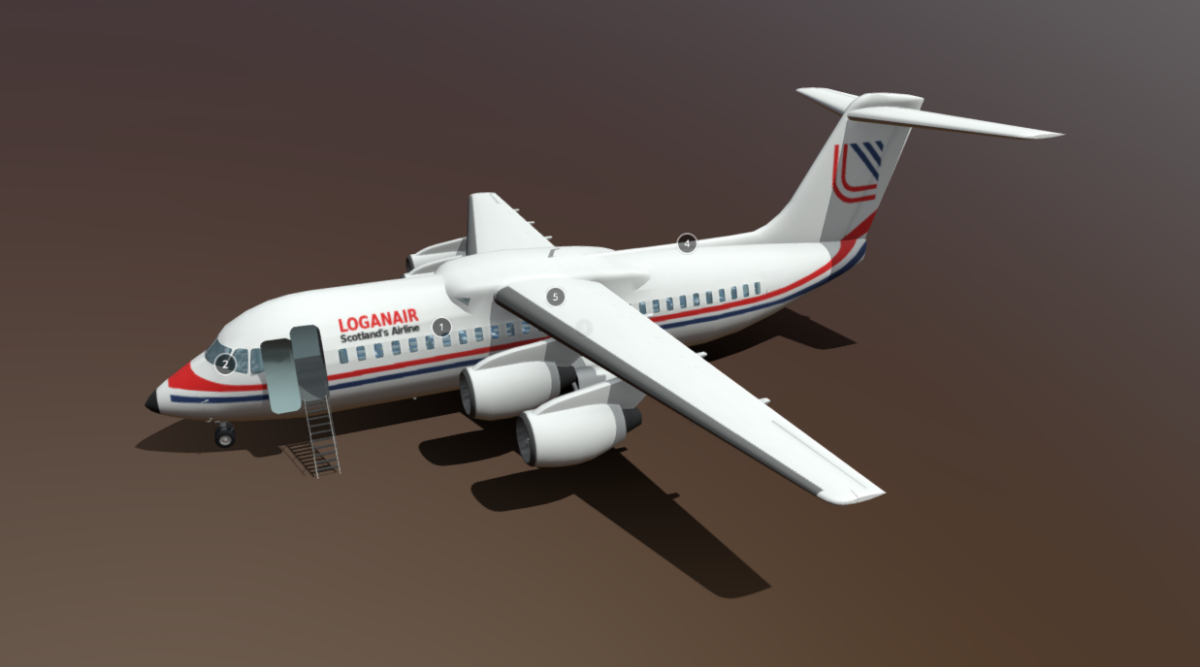British Aerospace 146 - DownloadFree3D.com