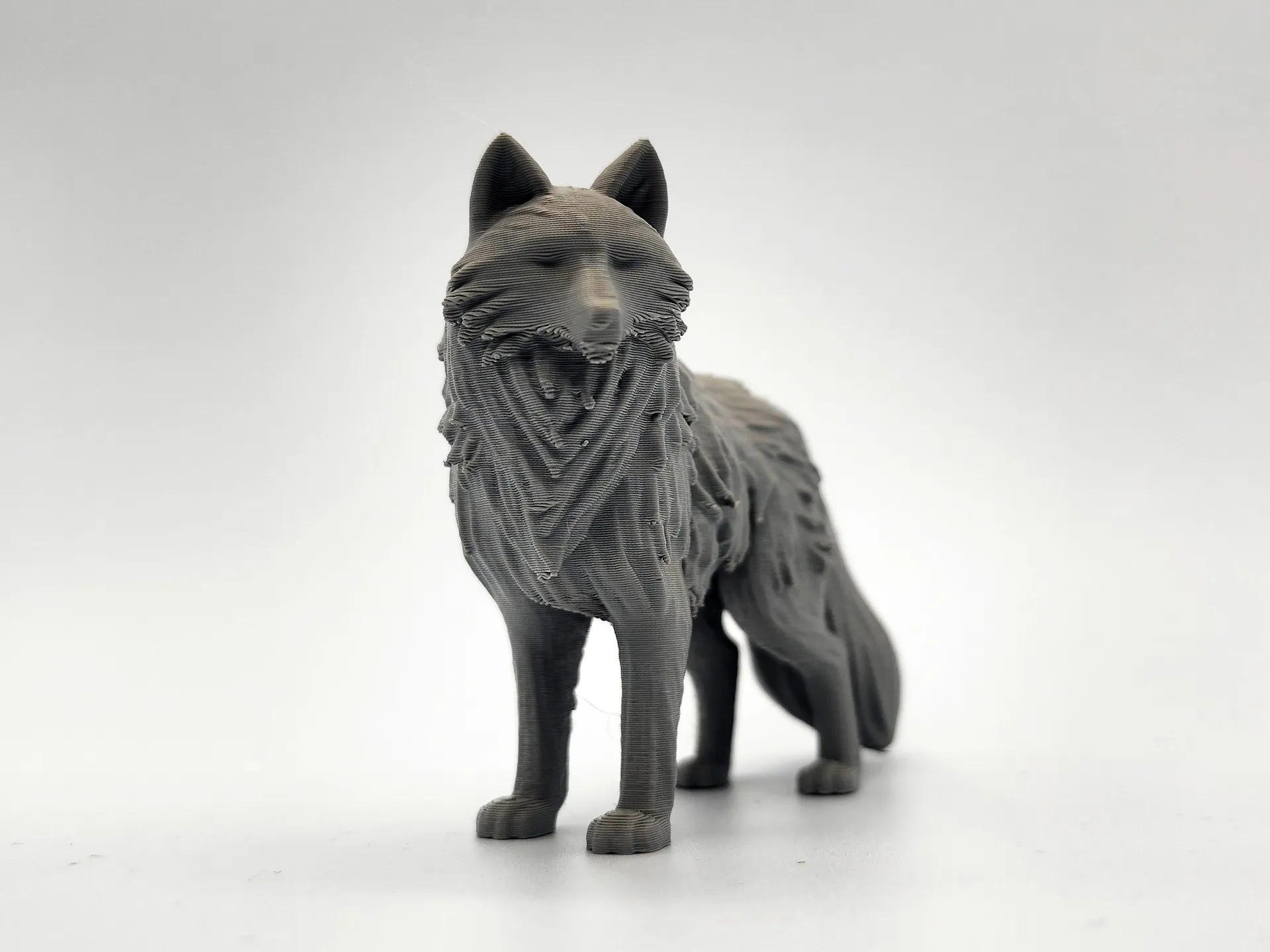Fluffy Timberwolf Figure - DownloadFree3D.com