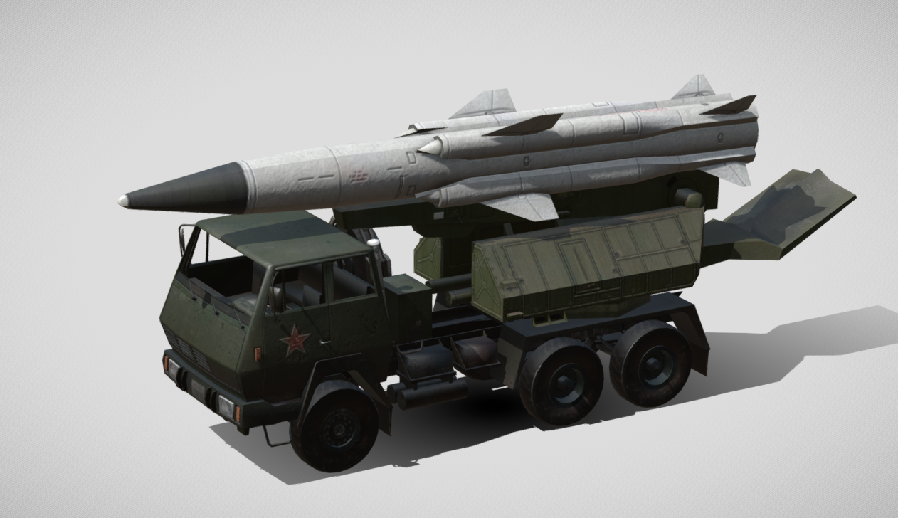 Shaanxi SX2190 Missile Launcher - DownloadFree3D.com