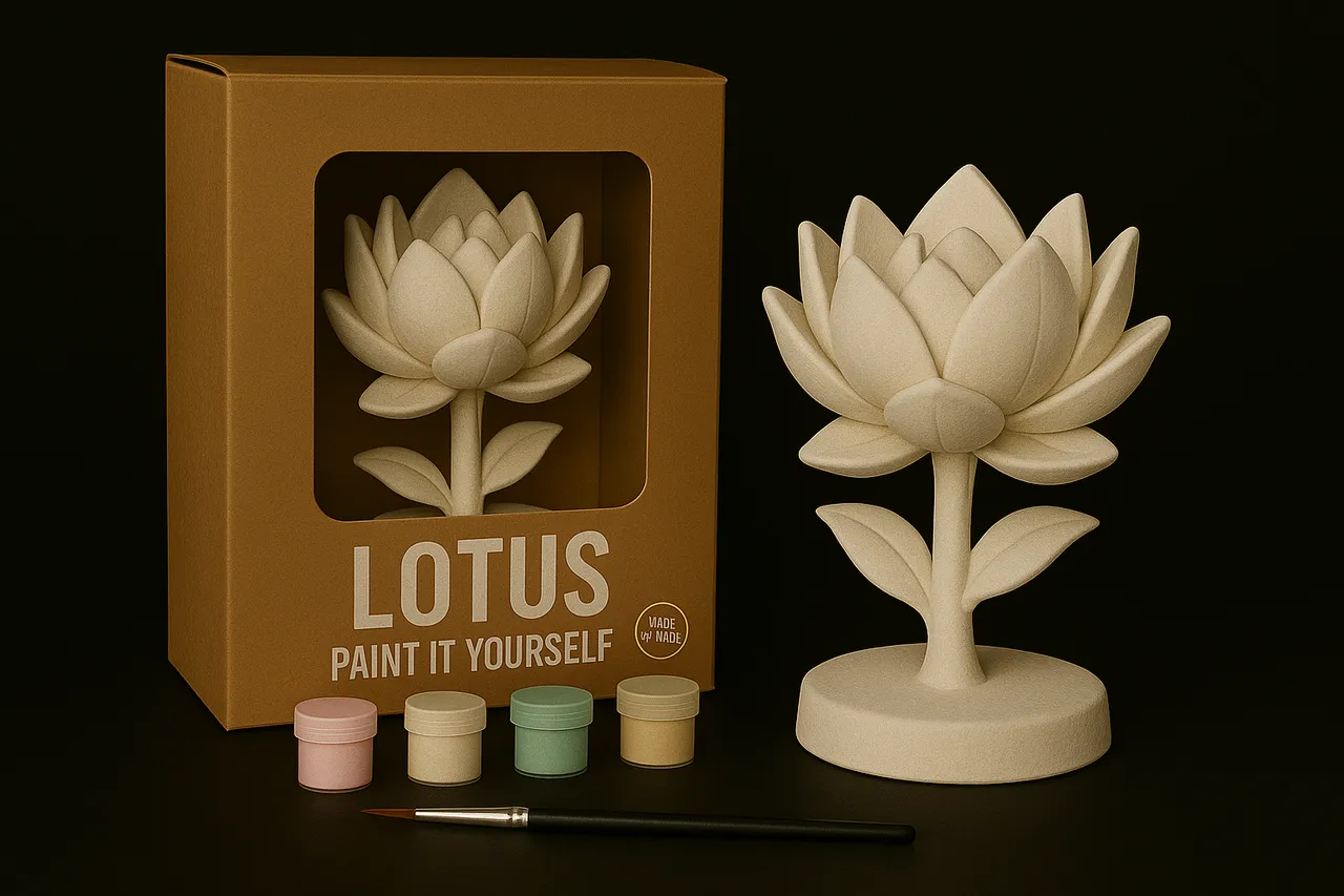 Lotus – Paint-It-Yourself - DownloadFree3D.com