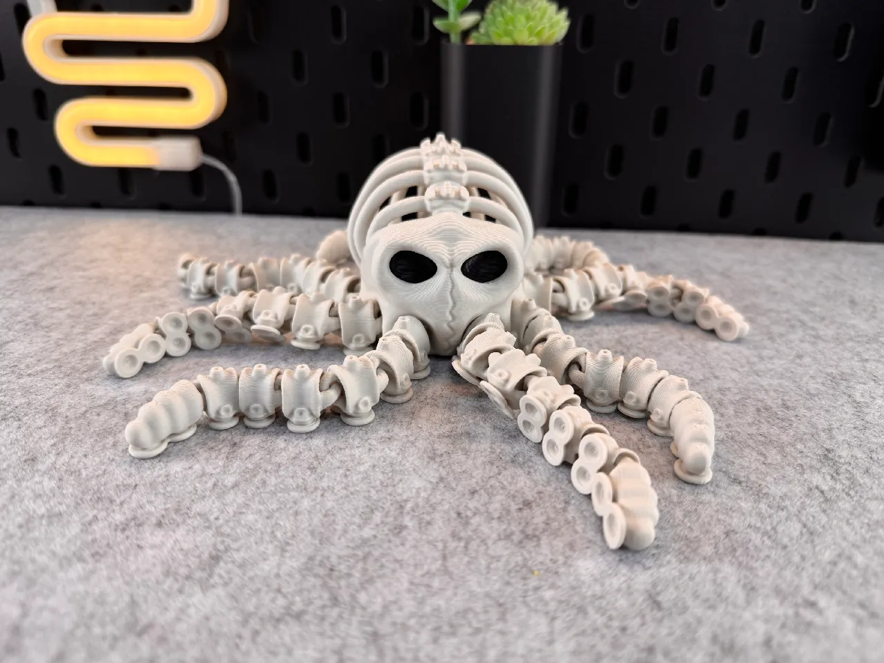 Articulated Skeleton Octopus - DownloadFree3D.com