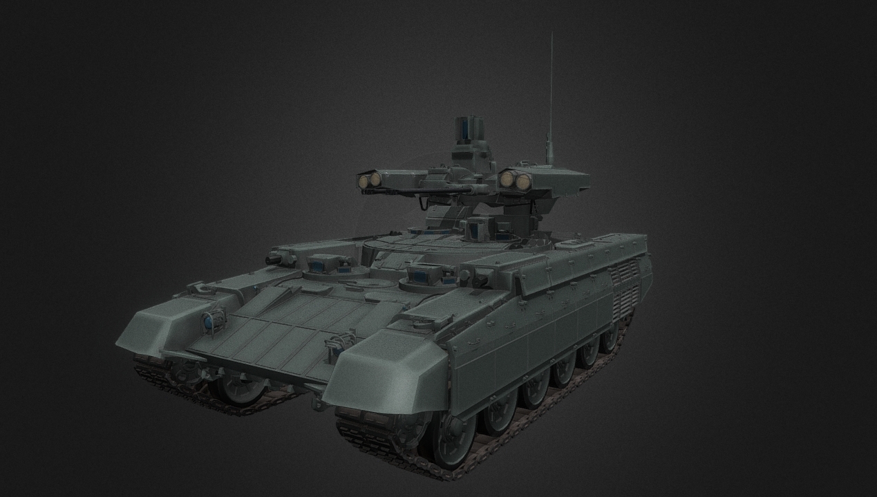 Russian military vehicles - BMPT Terminator - DownloadFree3D.com
