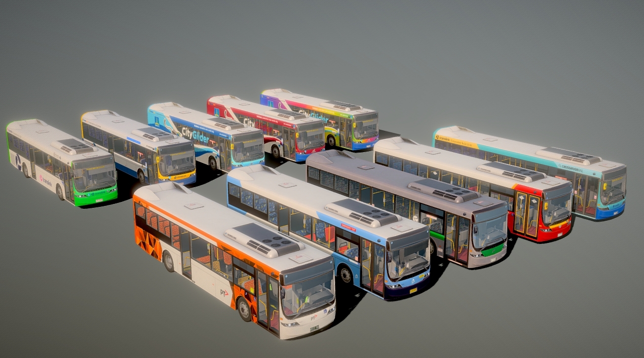 Australian Volvo B7RLE Volgren Optimus Buses LHD - DownloadFree3D.com