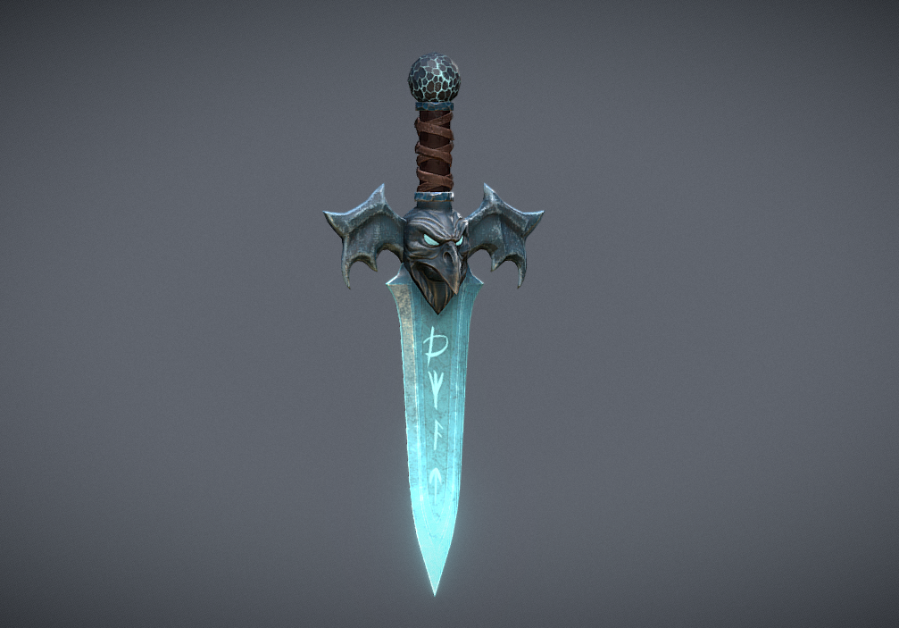 Magical Frost Dagger — Stylized Fantasy Weapon - DownloadFree3D.com